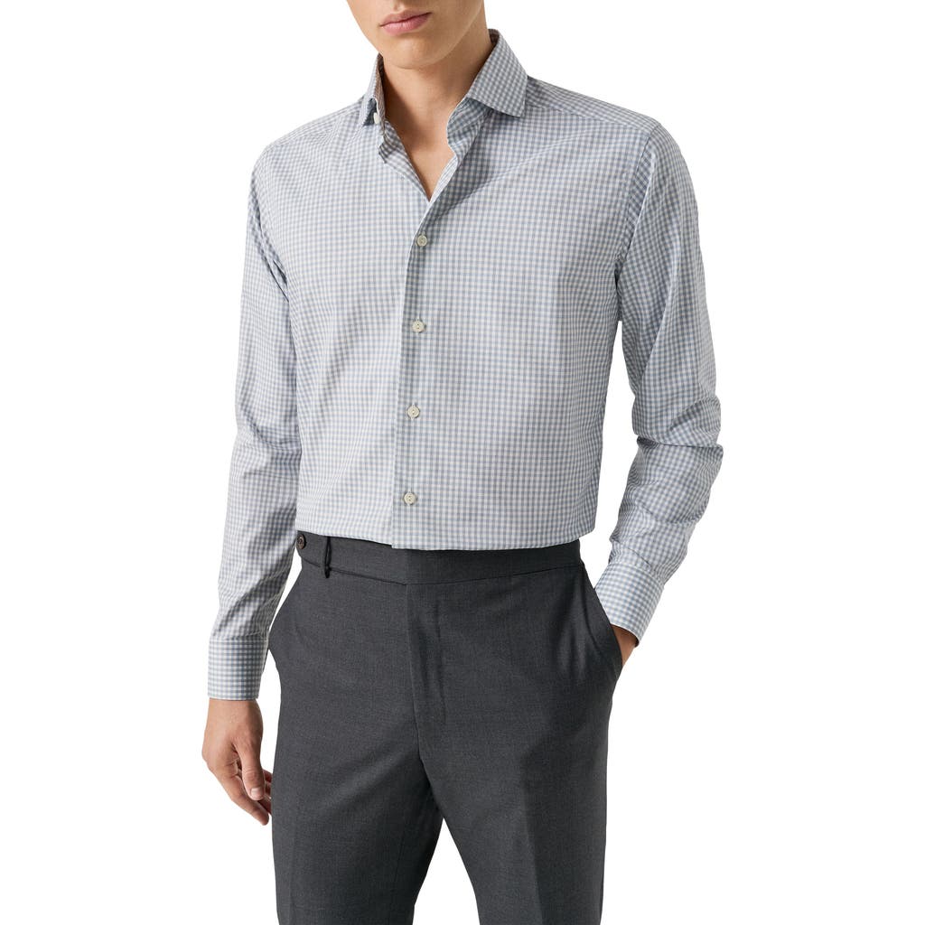 ETON contemporary fit mélange check dress shirt
